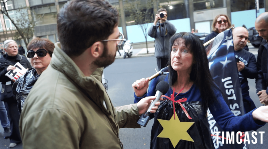 WATCH: Frontline Workers Protest at Pfizer Headquarters in NYC | TIMCAST