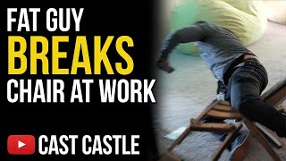 Fat Guy Breaks Chair At Work | TIMCAST