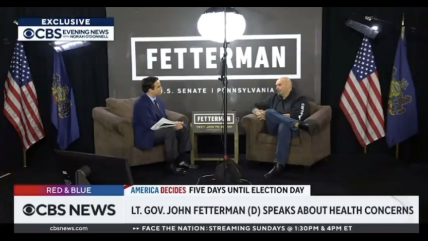 'Sit To Serve': Fetterman Addresses Health Concerns In CBS Interview ...