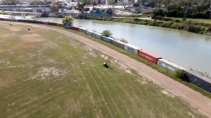 El Paso Builds Wall of Shipping Containers Along U.S. Border | TIMCAST