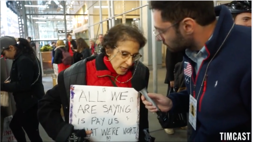 WATCH: Timcast Speaks with Workers Striking Outside the New York Times ...