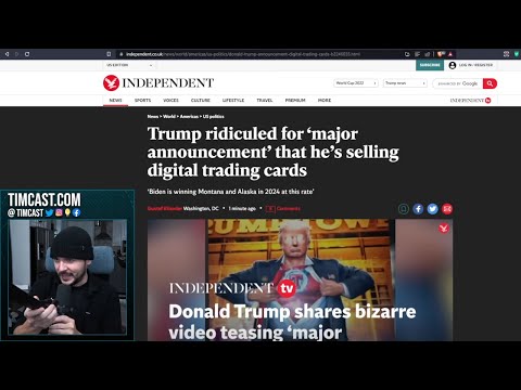 Trump's Major Announcement IS NFT CARDS, Trump ROASTED By Nearly ...