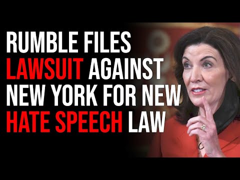 Rumble Files Lawsuit Against New York For New Hate Speech Law | TIMCAST