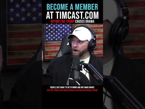 Timcast IRL - Voting For Trump Causes Drama #shorts | TIMCAST