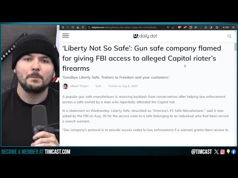 Liberty Gun Safes HAVE BACKDOOR ACCESS, Company SLAMMED For GIVING FBI Secret Code In J6er Case ...