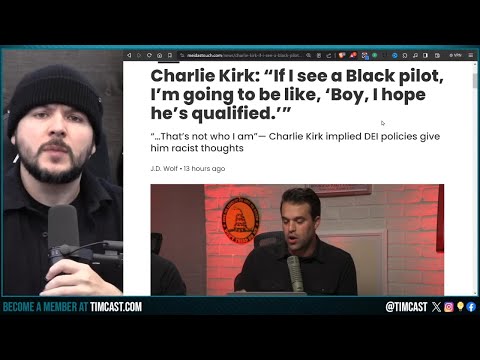 Charlie Kirk SLAMS Diversity Hiring At Airlines, Liberals LIE About Charlie To DEFEND Racist ...