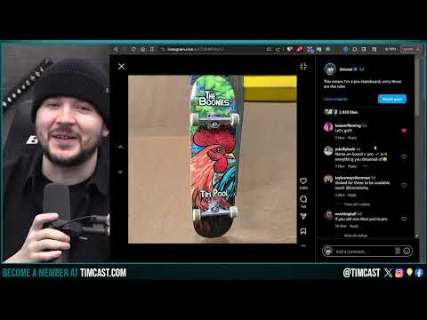 Tim Pool GOES PRO, Pro Skateboarder Tim Pool Unveils $2M Dollar Skate ...