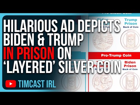 HILARIOUS Ad Depicts BIDEN & TRUMP IN PRISON On “Layered” Silver Coin ...