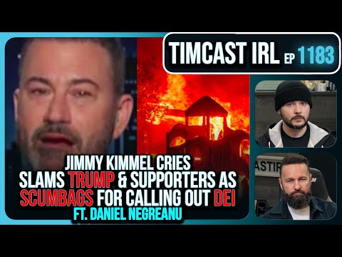 Jimmy Kimmel CRIES, Slams MAGA As SCUMBAGS For Call Out LAFD DEI w ...