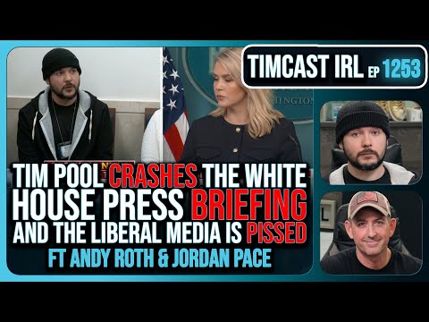 Tim Pool & Crew CRASH White House Press Briefing And Liberal Media IS ...